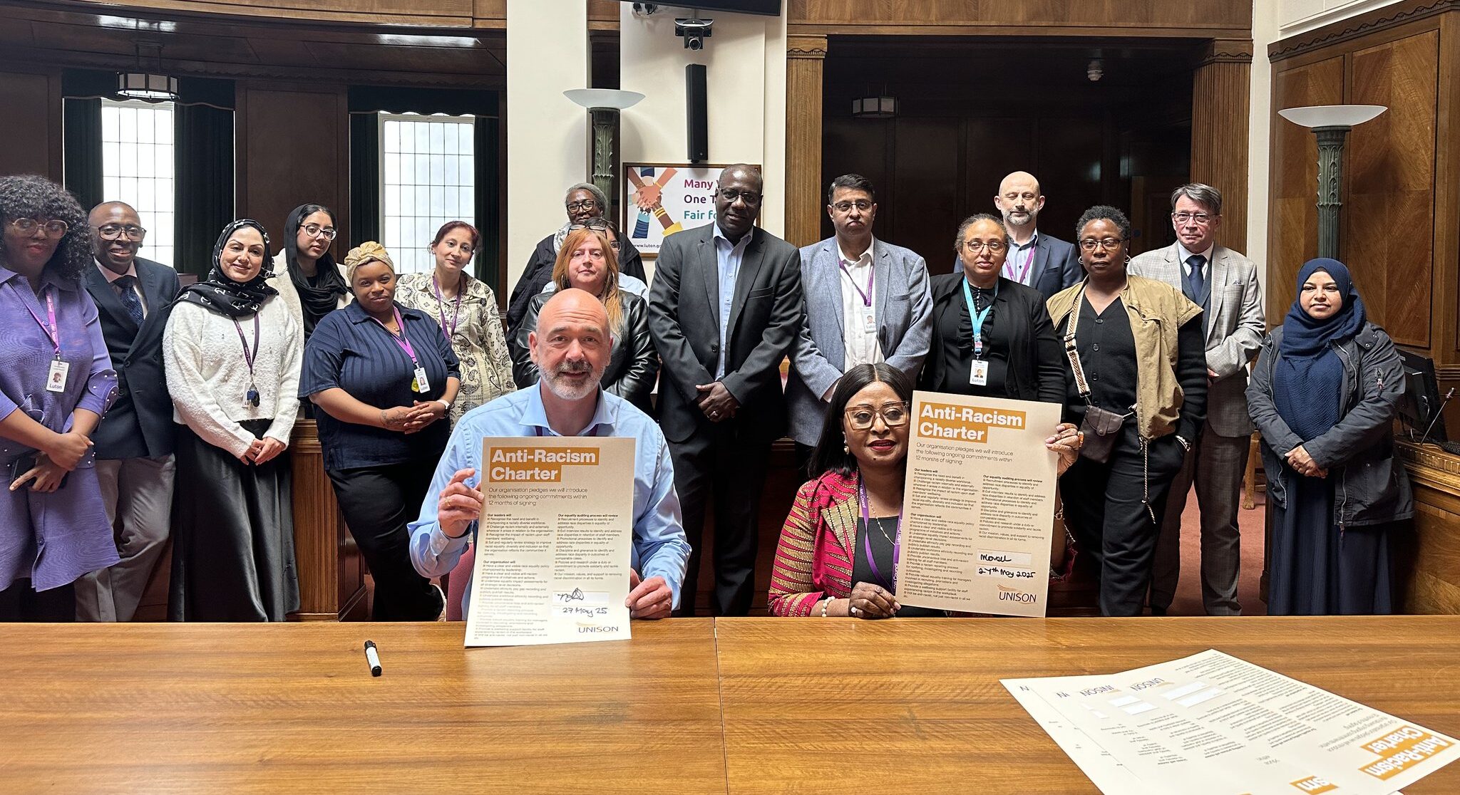 Luton Council signs Anti-Racism Charter with UNISON - The Lutonian