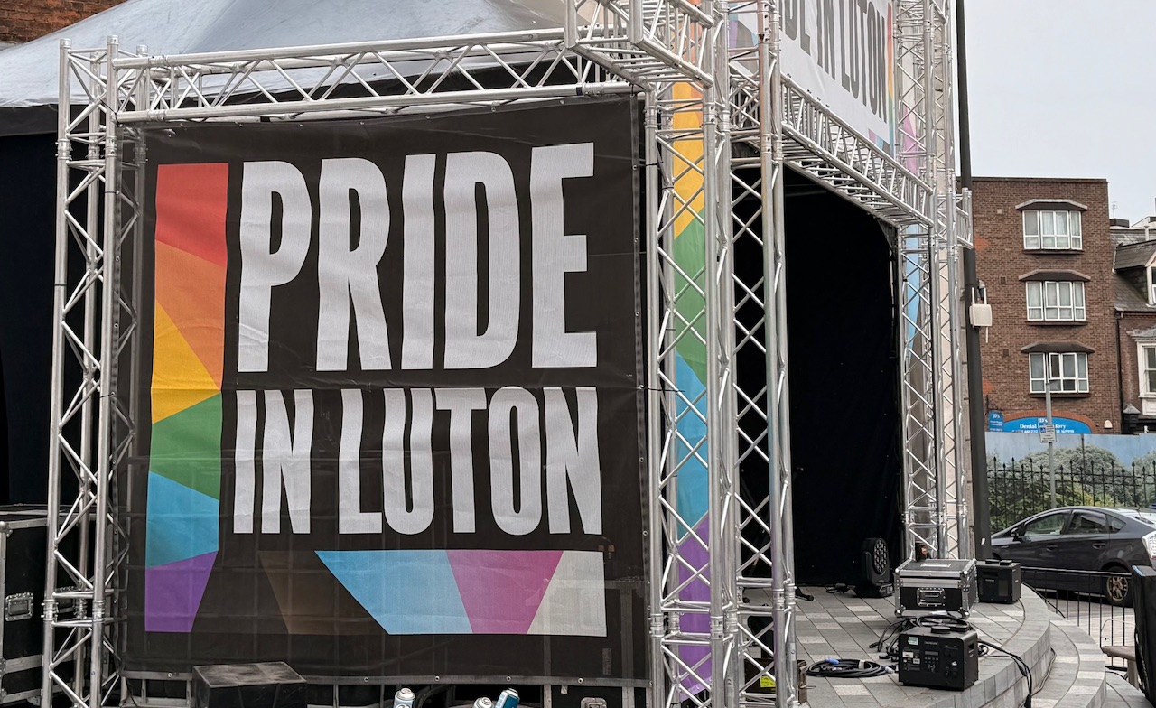 Pride in Luton launches with powerful speech in protest against hate ...